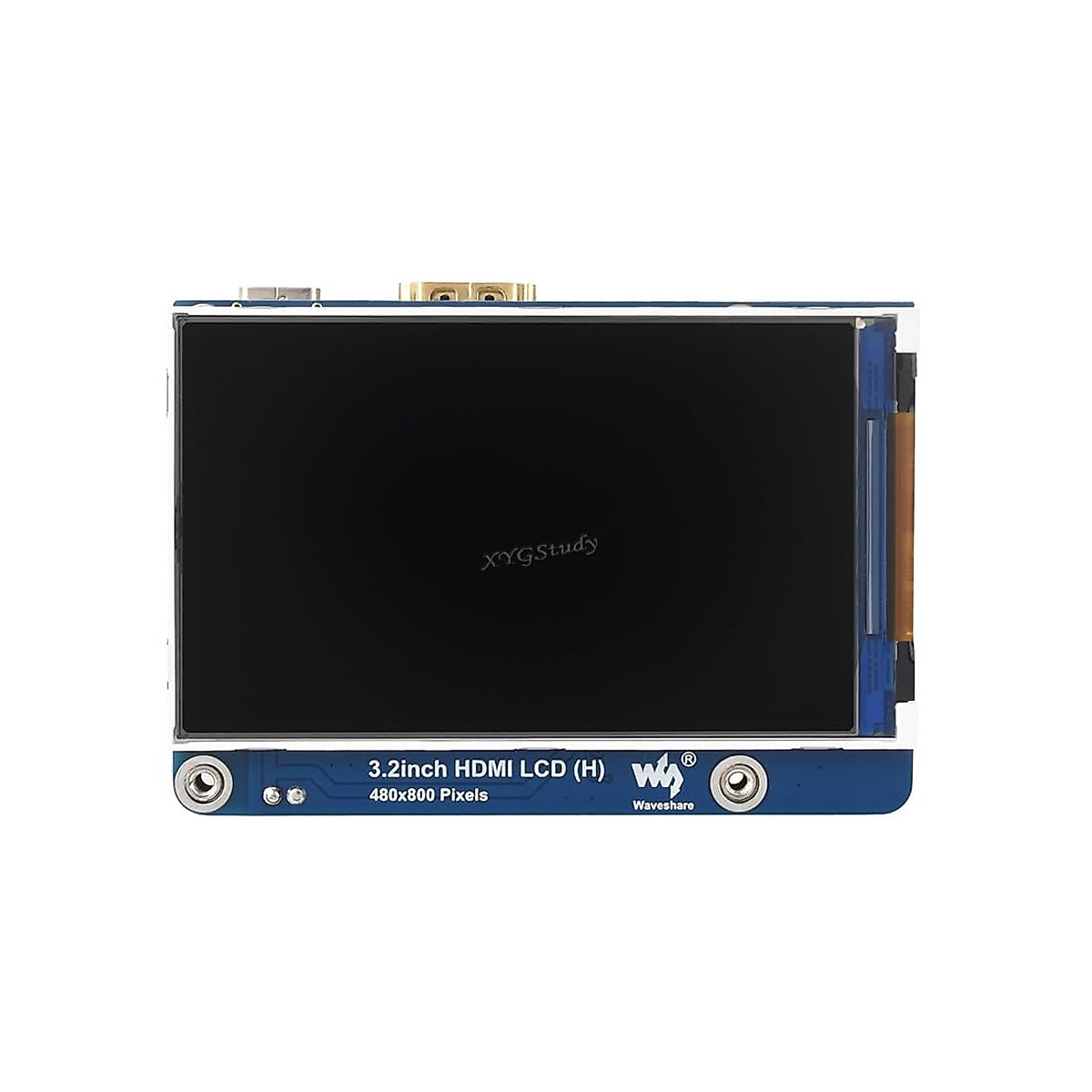 XYGStudy 3.2inch HDMI IPS LCD Display (H) Resolution 480×800 Adjustable Brightness Backlight No Touch Panel Supports Raspberry Pi Jetson Nano Windows 11/10 / 8.1/8 / 7 PC