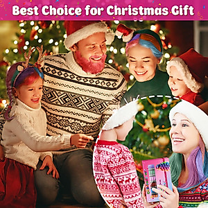 New Hair Chalk Comb Temporary Hair Color Dye for Girls Kids, Washable Hair Chalk for Girls Age 4 5 6 7 8 9 10-12 Birthday Christmas New Year Cosplay Hair DIY Party