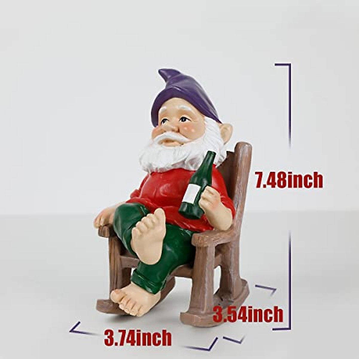 BLUELF Christmas Garden Decor Gnomes Decorations for Yard Outdoor Garden Statues