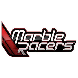 Marble Racers Light Up 1:43 Scale Quick Shot Pull-Back Motor Race Cars - Green & Orange