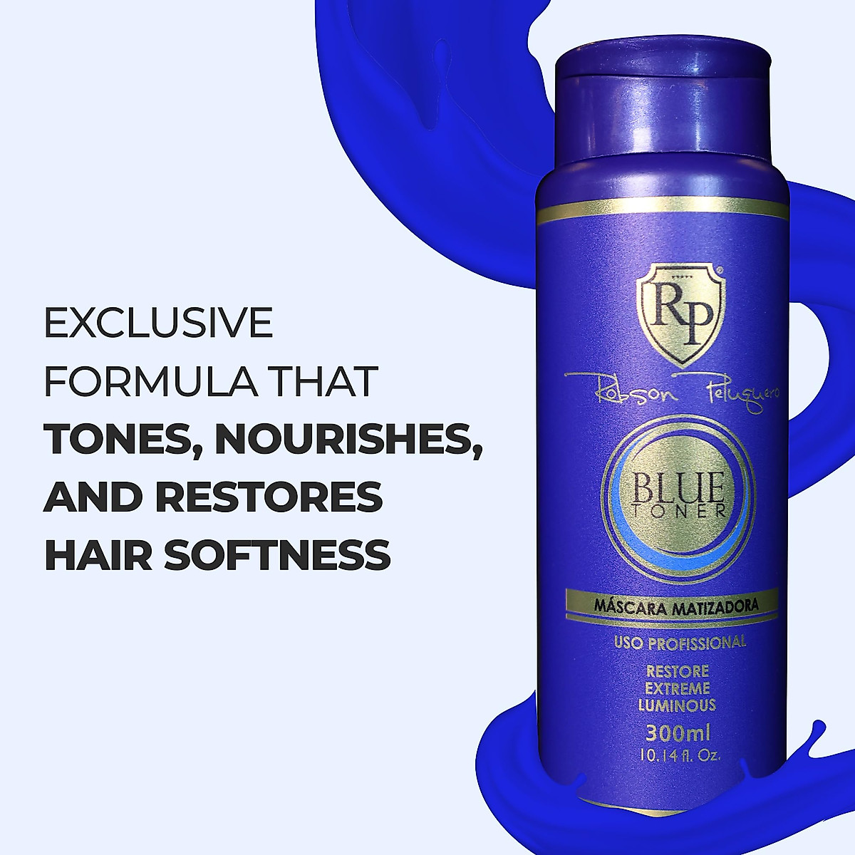 Robson Peluquero Blue Home Care Shampoo and Matizer Treatment Kit 2x300ml/2x10.14 fl.oz