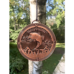 Memorial Wind Chimes Personalized Sympathy Gifts Bass Fishing in Memory of Love Ones in Heaven Custom Wind Chimes in Memory of Loved One by Weathered Raindrop