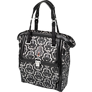 Petunia Pickle Bottom Continental Carryall-Blk Lotus