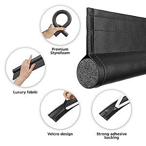 Under Door Draft Blocker Door Draft Stopper 32 to 38 inches Weatherproofing Door Seal Strip Draft Stopper for Bottom of Door Noize Reduction Sound Proof Door Draft Blocker Weatherstripping