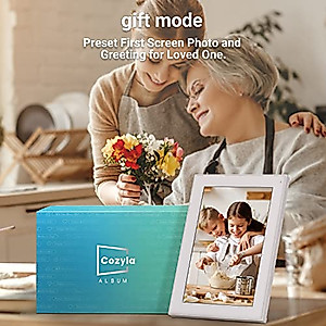 Cozyla Digital Picture Frame Built-in Alexa, Free Unlimited Cloud Storage, Auto-Rotate HD Touchscreen, Multiple Users Upload Anywhere, Share Photos&Videos via Email/APP/Social Media etc.