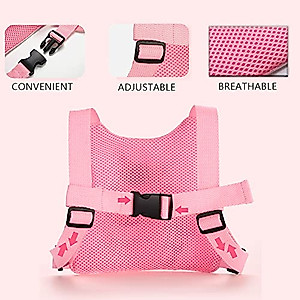 Toddlers Leash + Anti Lost Wrist Link Child Kids Safety Harness Kids Walking Wristband Assistant Strap Belt for Girl Pink Christmas Gift