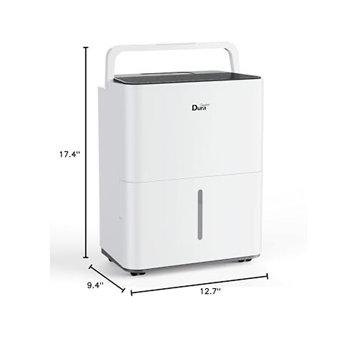 DuraComfort Dehumidifiers For Home With Hose,Up to 1000 Sq.Ft Dehumidifier for Basement Bedroom Bathroom,Suitable for various small rooms,white
