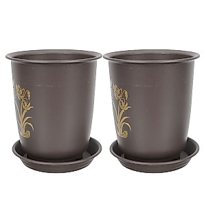 Happyyami 4 Sets Flowerpot Orchid Pot Imitation Porcelain Planter Cactus Pots Indoor Plant Pot Plastic Succulent Pot Pottery Ventilation Orchid Planters Orchids Flower Pots Breathable Bonsai