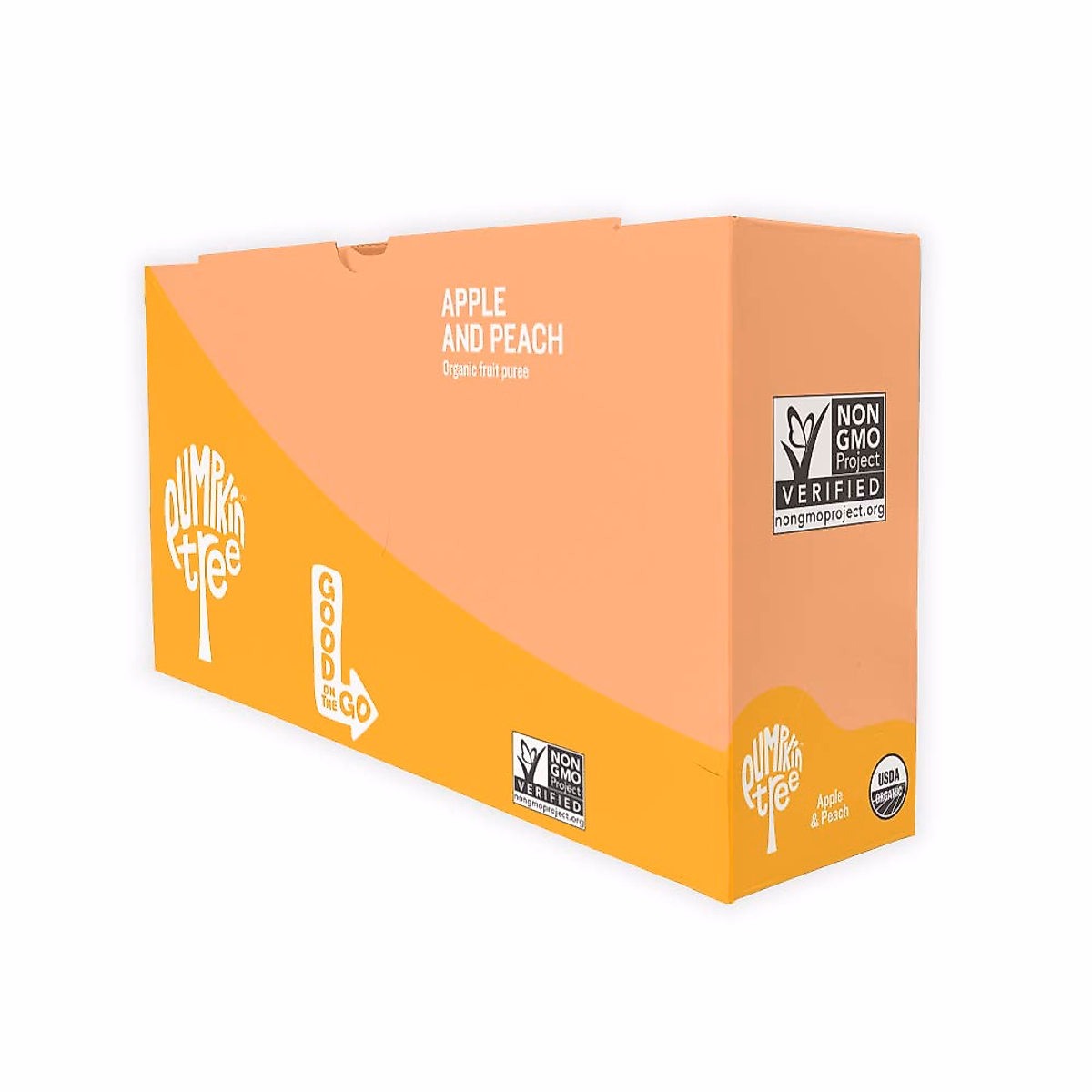 Pumpkin Tree Peter Rabbit Organics Apple and Peach, Fruit Snack Squeeze Pouch, 4 Ounce (Pack of 10)