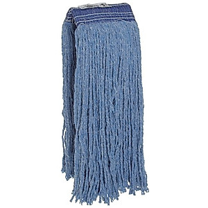 Rubbermaid Commercial Products Dura Pro Mop Head Replacement/Refill, Blue, Cut-End Synthetic Heavy Duty Wet Mop for Floor Cleaning Office/School/Stadium/Restaurant