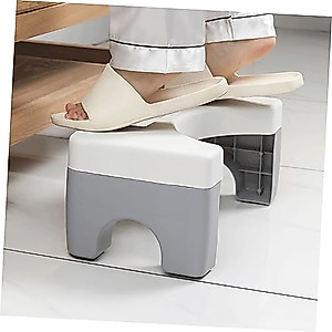 Cabilock 1pc Toilet Stool Footstool Squat Stable Toilet Stool Adults Toilet Stool Foot Rest Stools Bathroom Potty Stool Bathroom Footstool Toilet Step Stool Bathroom Chair White Pp