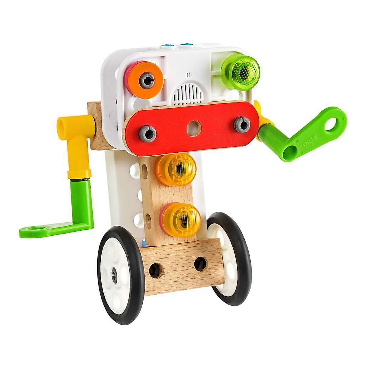 BRIO Builder 34592 - Builder Record and Play Set - 67-Piece Construction Set STEM Toy with Wood and Plastic Pieces and a Sound Recorder for Kids Age 3 and Up