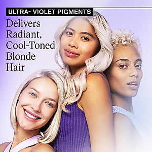 Eva NYC Tone It Down Blonde Shampoo and Conditioner Set, Moisturizing Purple Shampoo and Conditioner for Eliminating Brassy & Yellow Tones, Vegan Hair Shampoo and Conditioner, Pack of 2, 1L