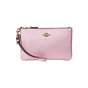 COACH Metallic Small Wristlet Metallic Pink One Size