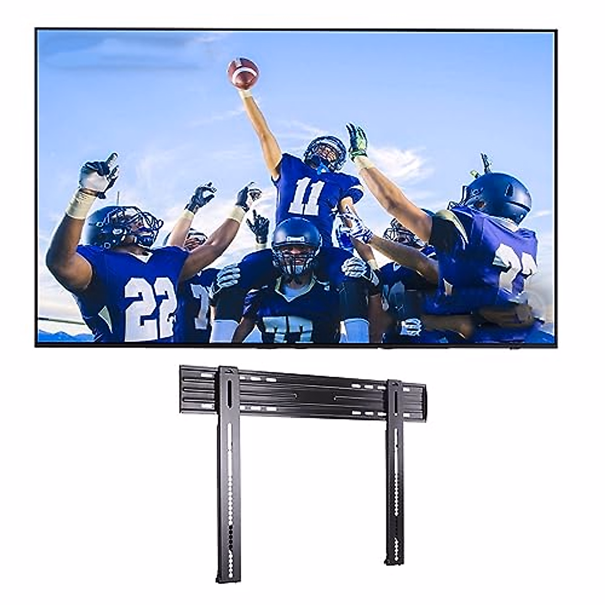 SAMSUNG QN55S90CAFXZA 55 Inch 4K OLED Smart TV with AI Upscaling with a LL11-B1 Super Slim Fixed-Position Wall Mount for 40" - 85" TVs (2023)(USED)