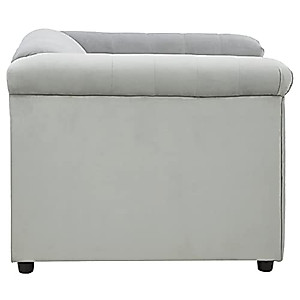 Signature Design by Ashley Josanna Classic Tufted Upholstered Chair, Gray