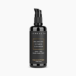 JSHealth Facial Cleanser - Gentle Face Cleanser and Face Wash for Women and Men with Vitamins C & E, Avocado Oil, & Chamomile