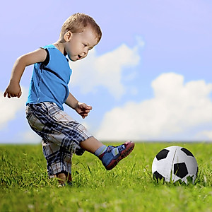 Chalyna 2 Pieces Plush Soccer Balls Soccer Ball Stuffed Pillow Black and White Soft Throw Pillows for Girls and Boys Soccer Ball Themed Room Decor Sport Themed Party Decoration, 7.5 Inch