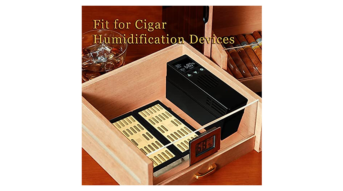 Woodronic Cigar Humidor Cabinet for 100-150 Cigars with Digital ...