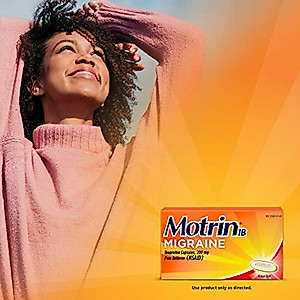 Motrin IB Migraine Liquid Gel Caps, Ibuprofen 200 mg, Migraine Relief Medicine, 80 Ct
