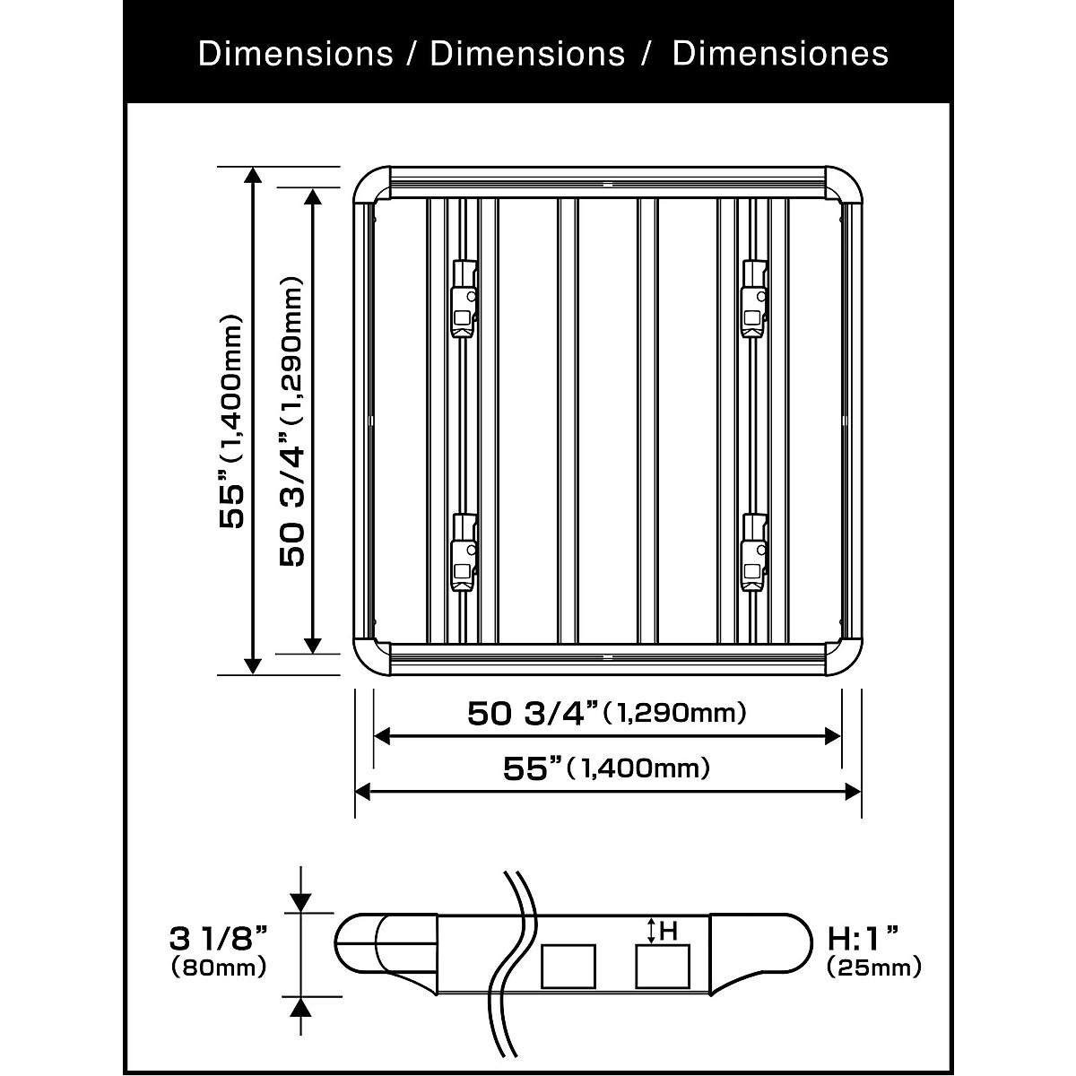 INNO INA520 Roof Deck 140