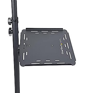 StarTech.com Mobile Projector and Laptop Stand/Cart - Heavy Duty Portable Projector Stand (2 Shelves, hold 22lb/10kg each) - Height Adjustable Rolling Presentation Cart w/Lockable Wheels (ADJPROJCART)