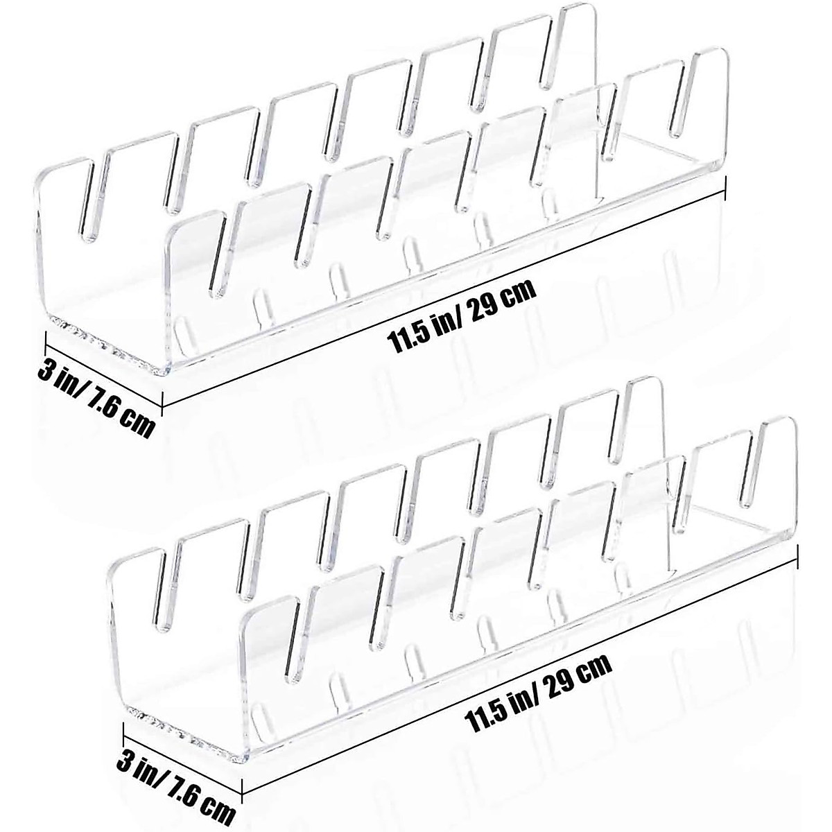 SGELMA 2024Hat Stand for Baseball Caps, 2 Pcs No Install Acrylic Hat Organizer for 14 Baseball Caps, Hat Racks for Baseball Caps Display and Organizer for Bedroom, Closet, Dresser, Office (open2)