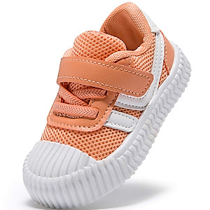 HLMBB Baby Shoes Sneakers for Infant Toddler Girls Boys Kids Babies 6 9 12 18 Size 5 5.5 6 Months Pre Walker (9-12 Months Toddler, 6.Orange, 9_Months)
