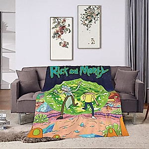 Cartoon Blanket Ultra Soft Throw Blankets Flannel Blankets All Season Light Weight Living Room/Bedroom Travel Blanket 50"X40"