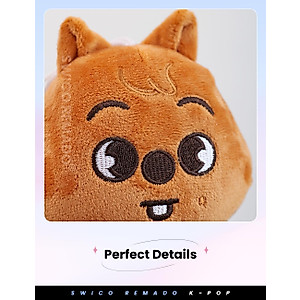 Swico Remado Kpop SKZ Keychains Cute Cartoon Keyring Car Key Pendant Women Handbag Wallet Pendants