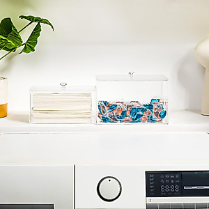 Generic VOTLEVT Acrylic Dryer Sheets Holder and Laundry Pods Container Set, Laundry Room Organization and Storage, Dryer Sheet Container and Laundry Pods Holder Set, XiYiNingZhuHe002