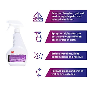 3M Marine Clean & Shine Wax (09033) – For Boats and RVs – 16.9 Ounces