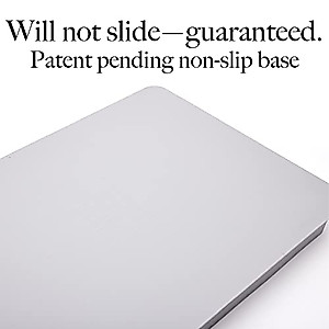 Premium Silicone Non-Slip, Non-Toxic, Grey Silverware Organizer for Kitchen Drawer