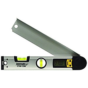 Johnson Level & Tool 1750-1200 Digital Angle Locator, 12", Silver, 1 Locator