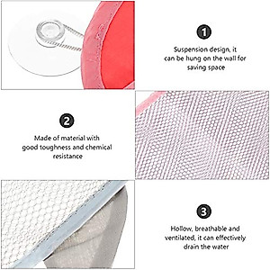 Kisangel 2pcs Baby Toy Storage Bag Hanging Bath Toy Storage Bath Toy Organizer Mesh Net Bin Baby Bathtub Game Holder Bathroom Wall Mounted Storage Tray Bag Shower Caddy