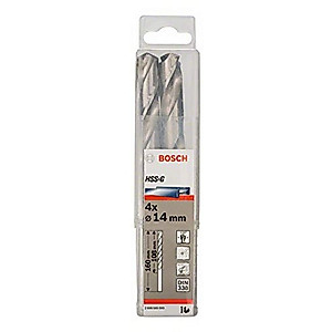 Bosch 2608585593 Metal Drill Bit Hss-G 14mmx4.29inx6.3In 4 Pcs