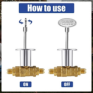 Tondiamo 2 Pcs Universal Gas Valve Key Fireplace Key for Gas Fire Pits Polished Brass Replacement Gas Key for Outdoor Gas Fireplace Fits Both 1/4-inch and 5/16-inch Turn Ball (Silver,3 Inch)