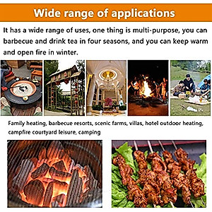 HIZLJJ Outdoor Fire Pits Outdoor Brazier,Garden Villa Barbecue Grill,Multifunctional Grilling Stove Charcoal Indoor Home Barbecue Table Brazier Table,86×86×35CM