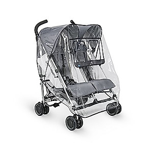 UPPAbaby G-Link 2  Stroller - Jordan (Charcoal Melange/Silver) + G-Link 2 Rain Shield