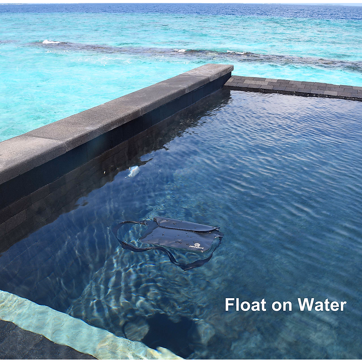 Freegrace Waterproof Waist Pouches - Best Way to Keep Your Phone and Valuables Dry and Safe - Perfect for Boating Swimming Snorkeling Kayaking Beach Pool Water Parks (Black 2 Pack)