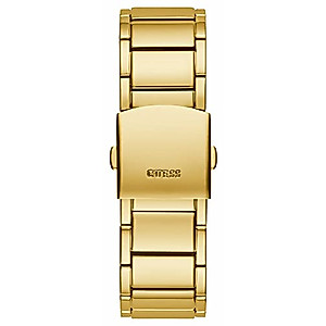 GUESS Men Quartz Watch with Stainless Steel Strap, Golden, 24 (Model: GW0094G2)