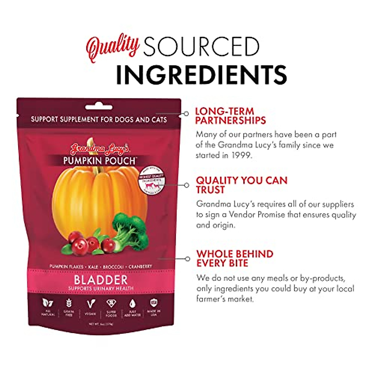 Grandma Lucy's Pumpkin Pouch 6 oz, Bladder