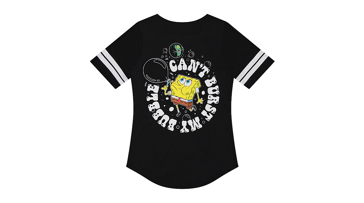 Spongebob SquarePants Ladies Baseball Jersey - Official Mesh