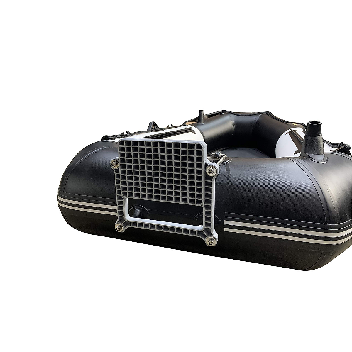 7.5ft Inflatable Fishing Boat Raft Dinghy Pontoon with Air Floor with Motor Bracket