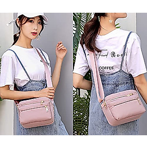 Small Crossbody Purses for Women Multi Pocket Casual Crossbody Bag Cellphone Wallet Purse Shoulder Bag Gray