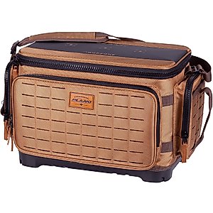 Plano Guide Series 3700 Tackle Bag, Large, Beige 1680 Denier Fabric with Waterproof Base, Includes 6 StowAway Utility Boxes, Premium Fishing Storage for Baits & Lures