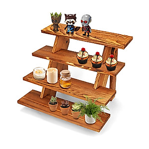 Wooden Cupcake Towers, Wood Cup Cake Stand for Products Vendor Events Tool Free, Rustic Risers For Displays Ideal Craft Funko Pop Shelves, Outdoor Plant Stand Indoor, Dessert Table Display Set