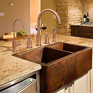 One-Handle Black and Rose Gold Drinking Water Filter Faucet Water Purifier Faucet (Copper)