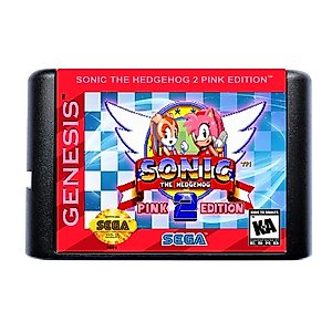 Sonic 2 Pink Edition 16 Bit MD Game Card For Sega Mega Drive For Genesis