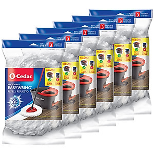 O-Cedar EasyWring Spin Mop Head Refill (Pack of 6)